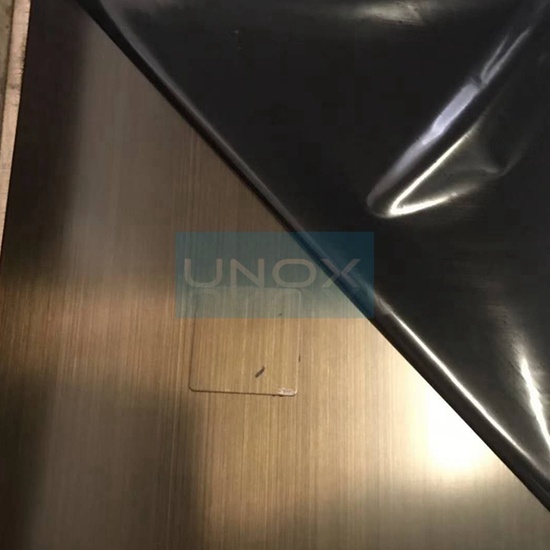 Brushed Hairline Bronze Stainless Steel Plate For Wall Panel Facade