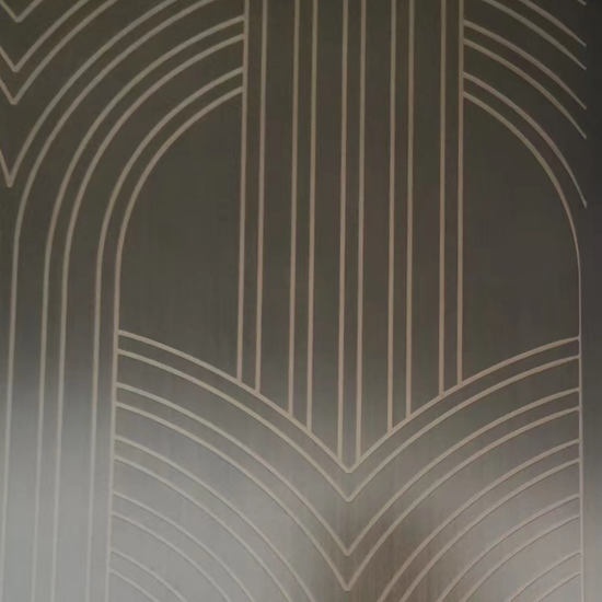 Deep Etched Pattern Elevator Stainless Steel Sheets,Copper Color Plate