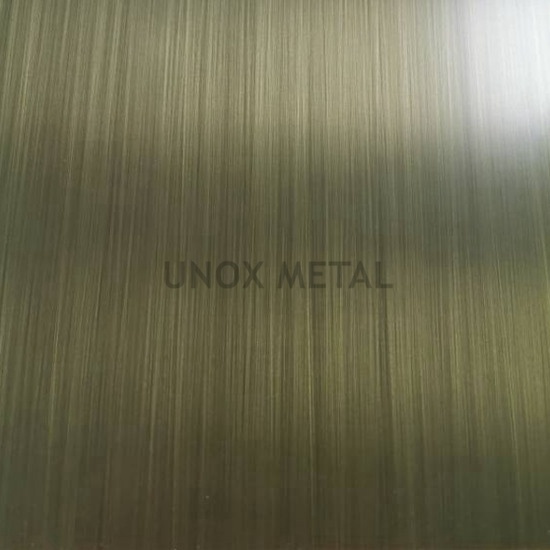Brass/Copper Color Bronze Hairline 316 304 Stainless Steel Sheets
