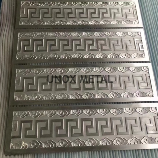 Luxury Metal Front Doors Handle Copper Metal Engraved Decoration