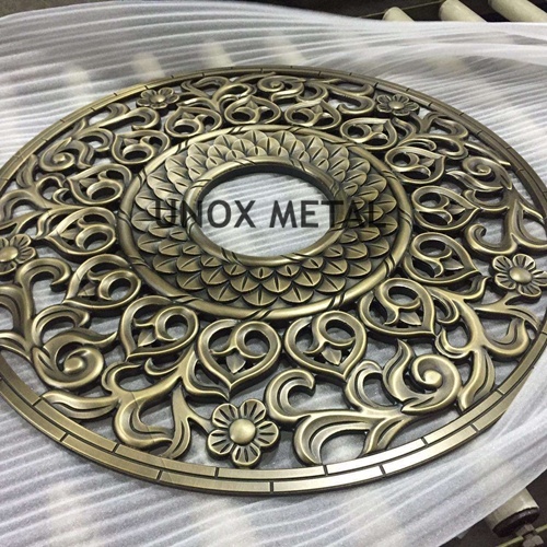 Decorative Metal Engraving Wall Art, Copper Aluminium Metal Engraved ...